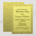 Retirement Party | Golden Ticket Invitation | Zazzle