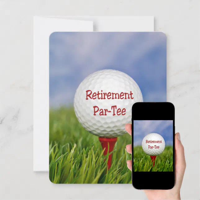 Retirement Party Golf theme Invitation | Zazzle