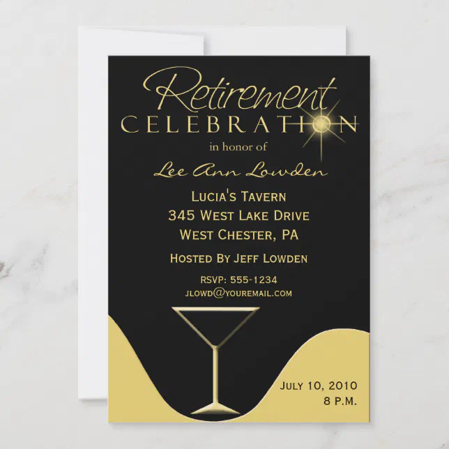 Retirement Party Invitation | Zazzle
