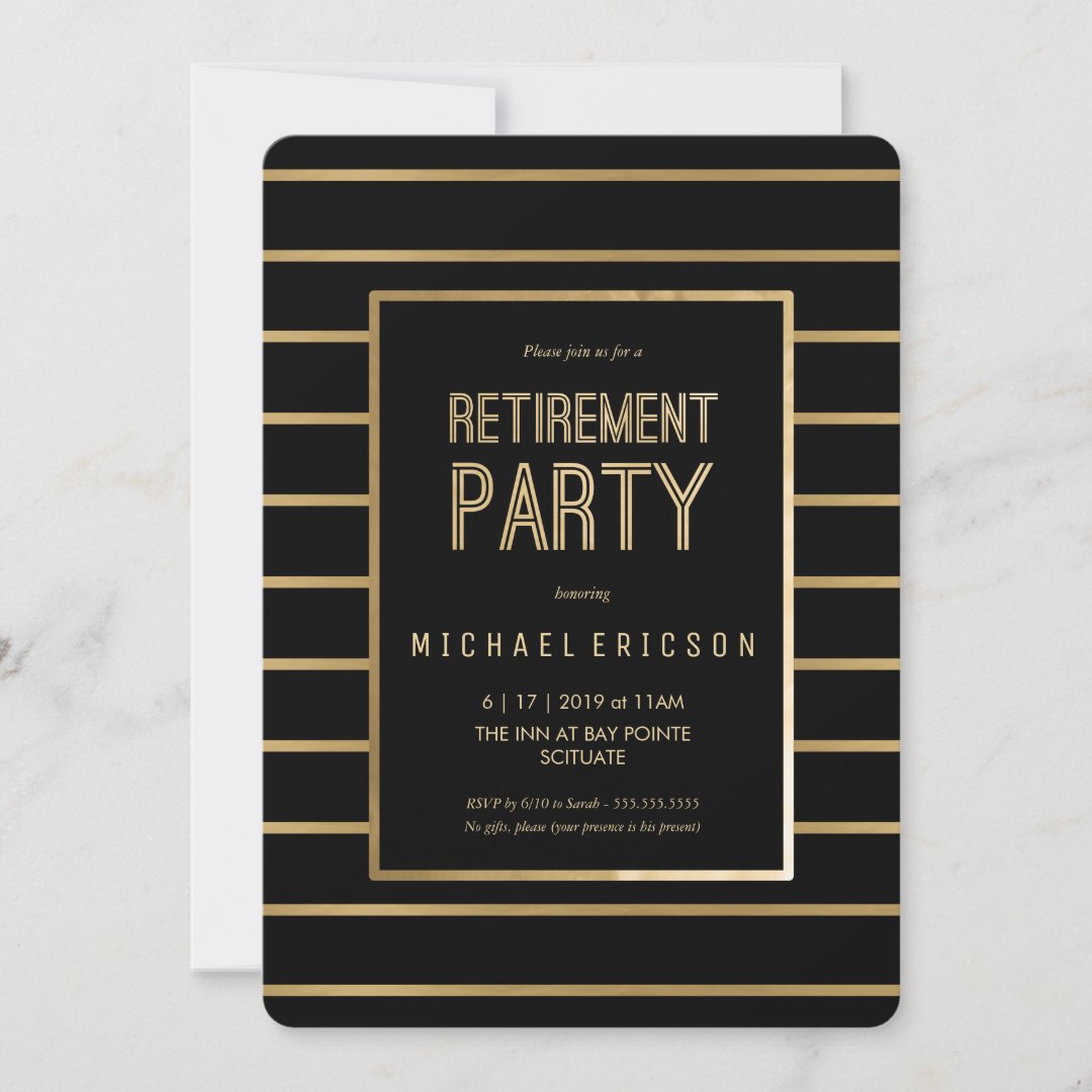 Retirement Party Invitation - Customize, Classy | Zazzle