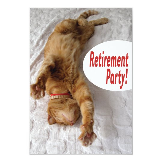 Cat Retirement Invitation