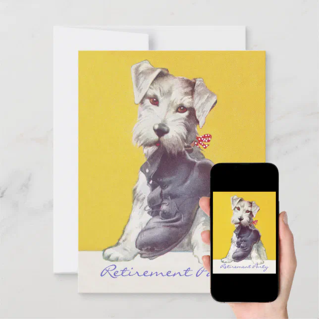 RETIREMENT PARTY INVITATION Work Boot now Dog Toy | Zazzle