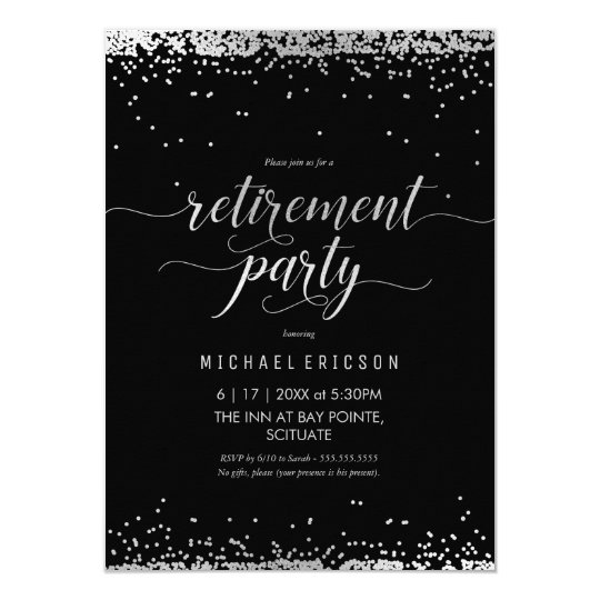Retirement Party Invite, Elegant Celebration Invitation | Zazzle.com