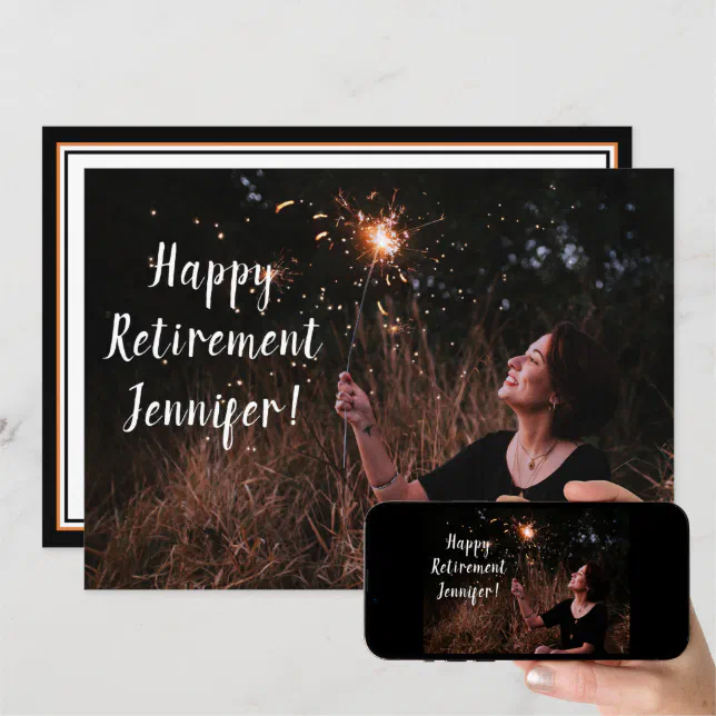 Retirement Party Photo Card | Zazzle