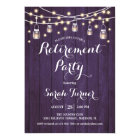 elegant Purple Retirement Party Invitation | Zazzle.com