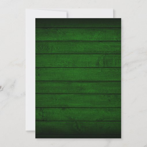 Retirement Party Rustic Green Wood Panels Invitation | Zazzle