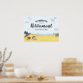 Retirement Party | Snoopy & Woodstock on the Beach Poster | Zazzle