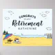 Retirement Party | Snoopy & Woodstock on the Beach Poster | Zazzle
