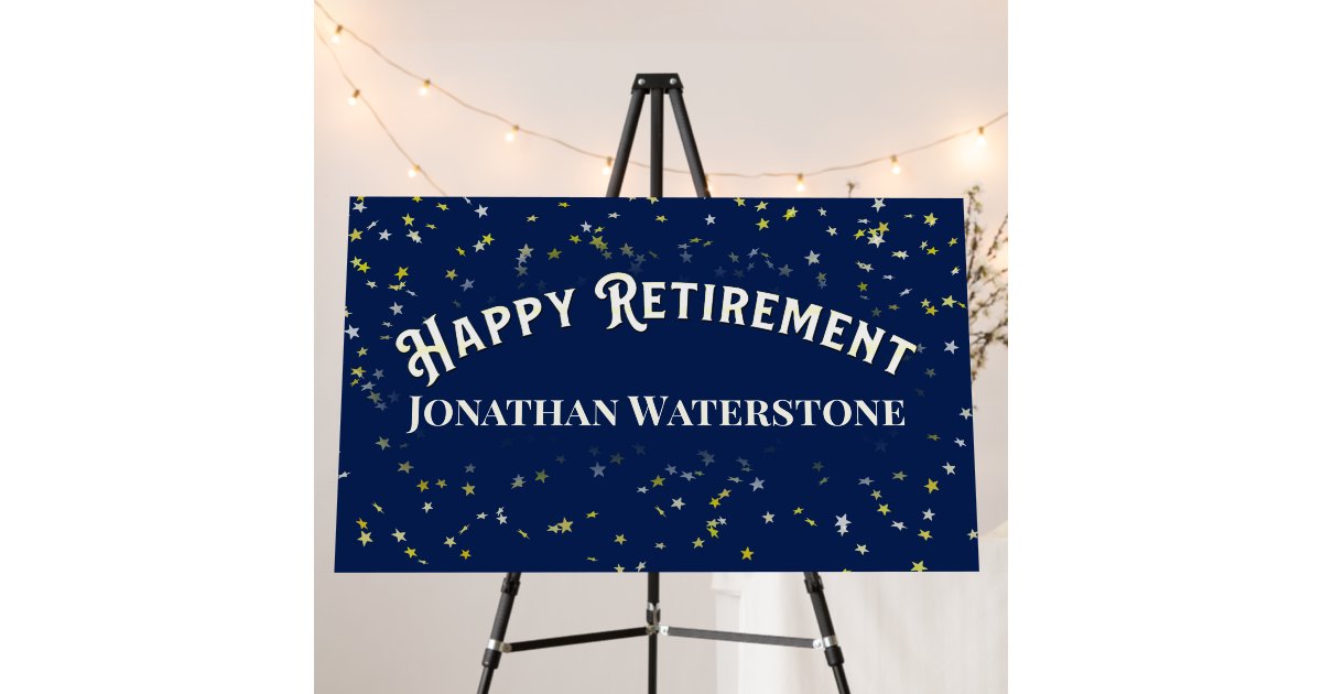Retirement Party Welcome Foam Board | Zazzle