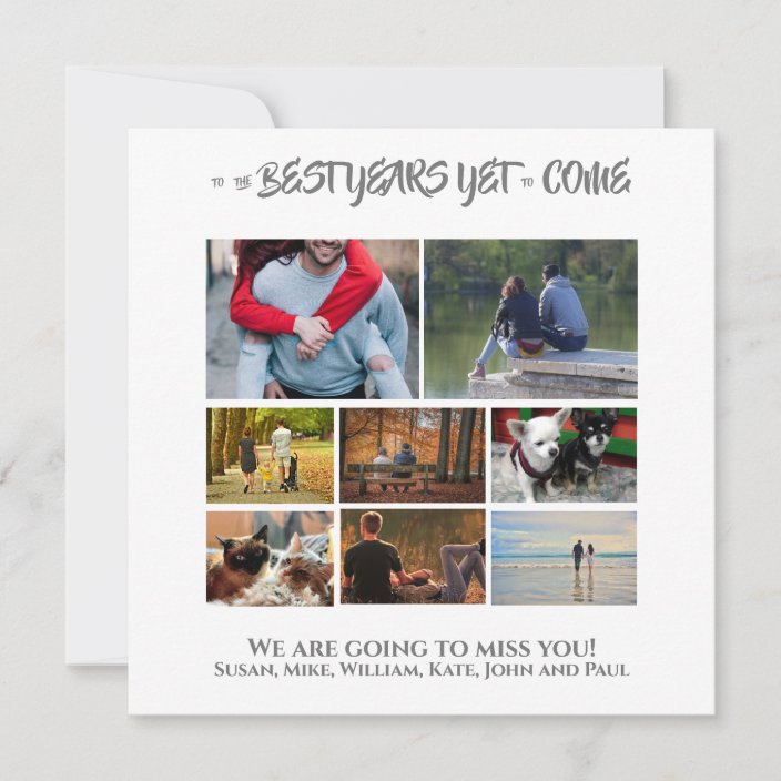 Retirement photo collage business farewell custom | Zazzle.com