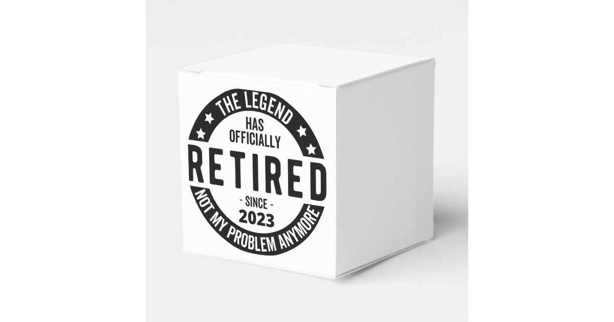 retirement plan favor boxes | Zazzle