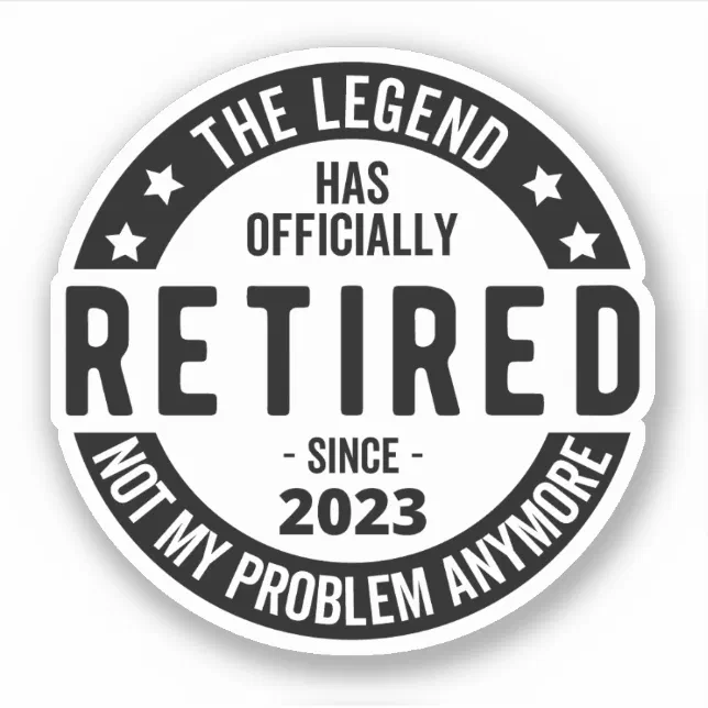 retirement plan sticker | Zazzle