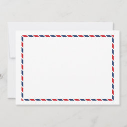 Retirement Postcard Mail Post Card Red Blue | Zazzle