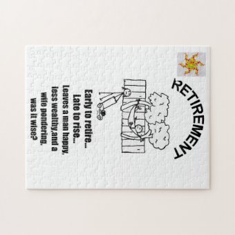 RETIREMENT PUZZLE | Zazzle