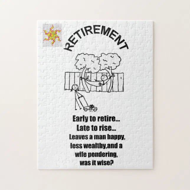 RETIREMENT PUZZLE | Zazzle