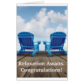 Retirement - Relaxation Awaits Giant Greeting Card | Zazzle