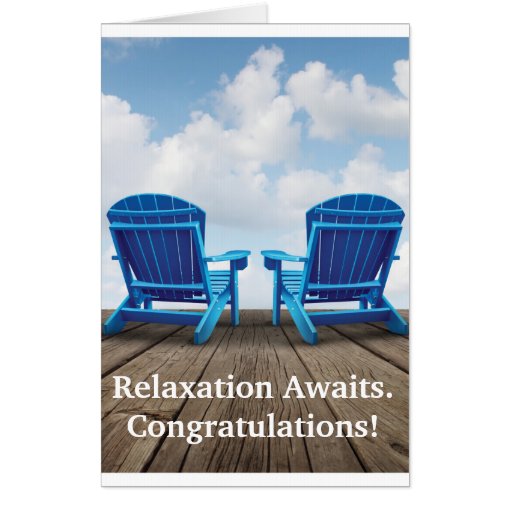 Retirement - Relaxation Awaits Giant Greeting Card | Zazzle