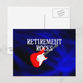 Retirement Rocks, Rocking Guitar Postcard | Zazzle