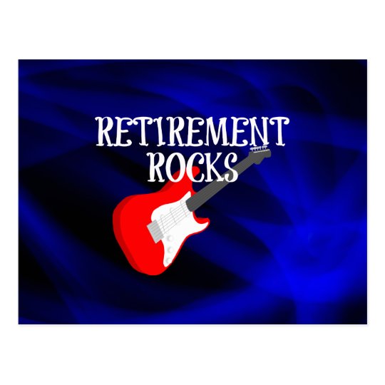 Retirement Rocks, Rocking Guitar Postcard | Zazzle.com