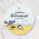 Retirement | Snoopy & Woodstock on the Beach Favor Tags | Zazzle