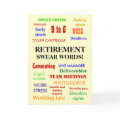 Retirement Swear Words | Retirement Joke Humor Card | Zazzle