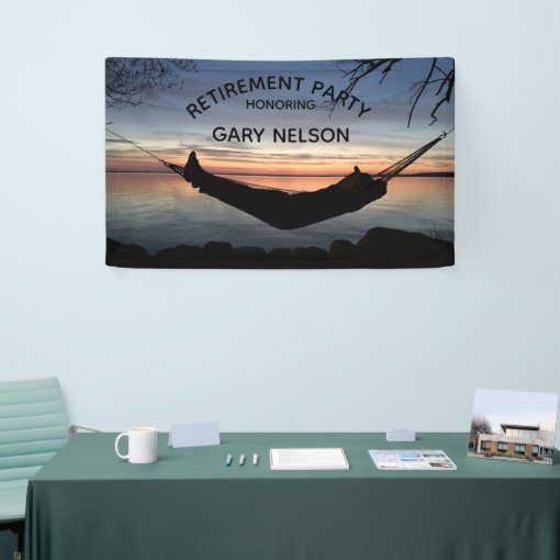 Retirement Theme - Party Banner | Zazzle