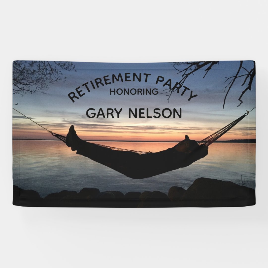 Retirement Theme - Party Banner | Zazzle