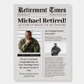 Retirement Times Newspaper Foam Board Sign | Zazzle