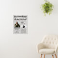 Retirement Times Newspaper Foam Board Sign | Zazzle