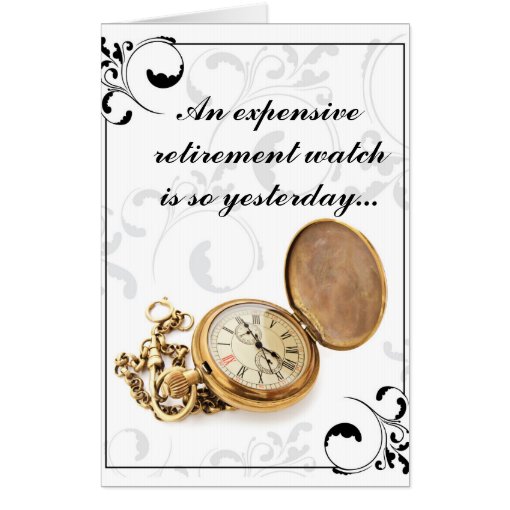 Retirement Watch Card | Zazzle