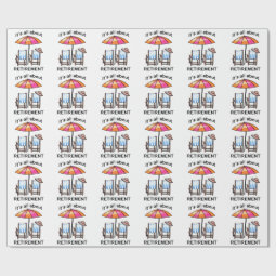 Retirement Wrapping Paper | Zazzle