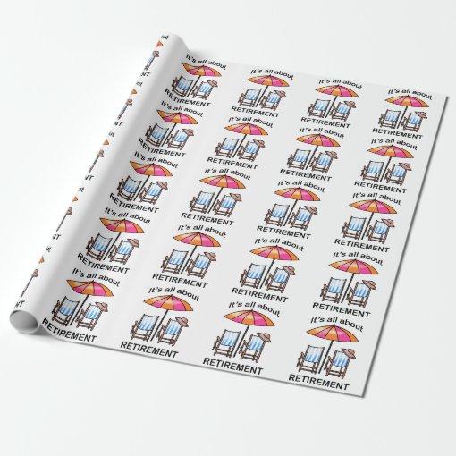 Retirement Wrapping Paper | Zazzle