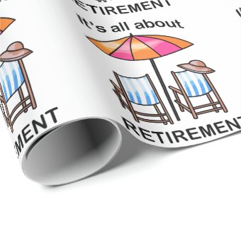 Retirement Wrapping Paper | Zazzle