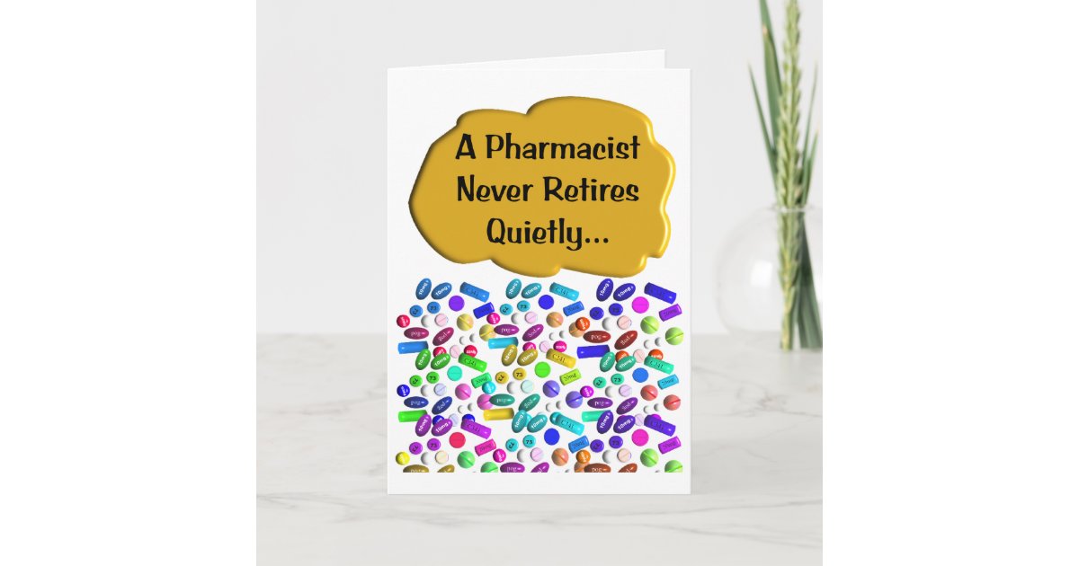 Retiring Pharmacist Card | Zazzle