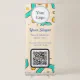 Retractable Custom QR Code Standing Banner Stand | Zazzle