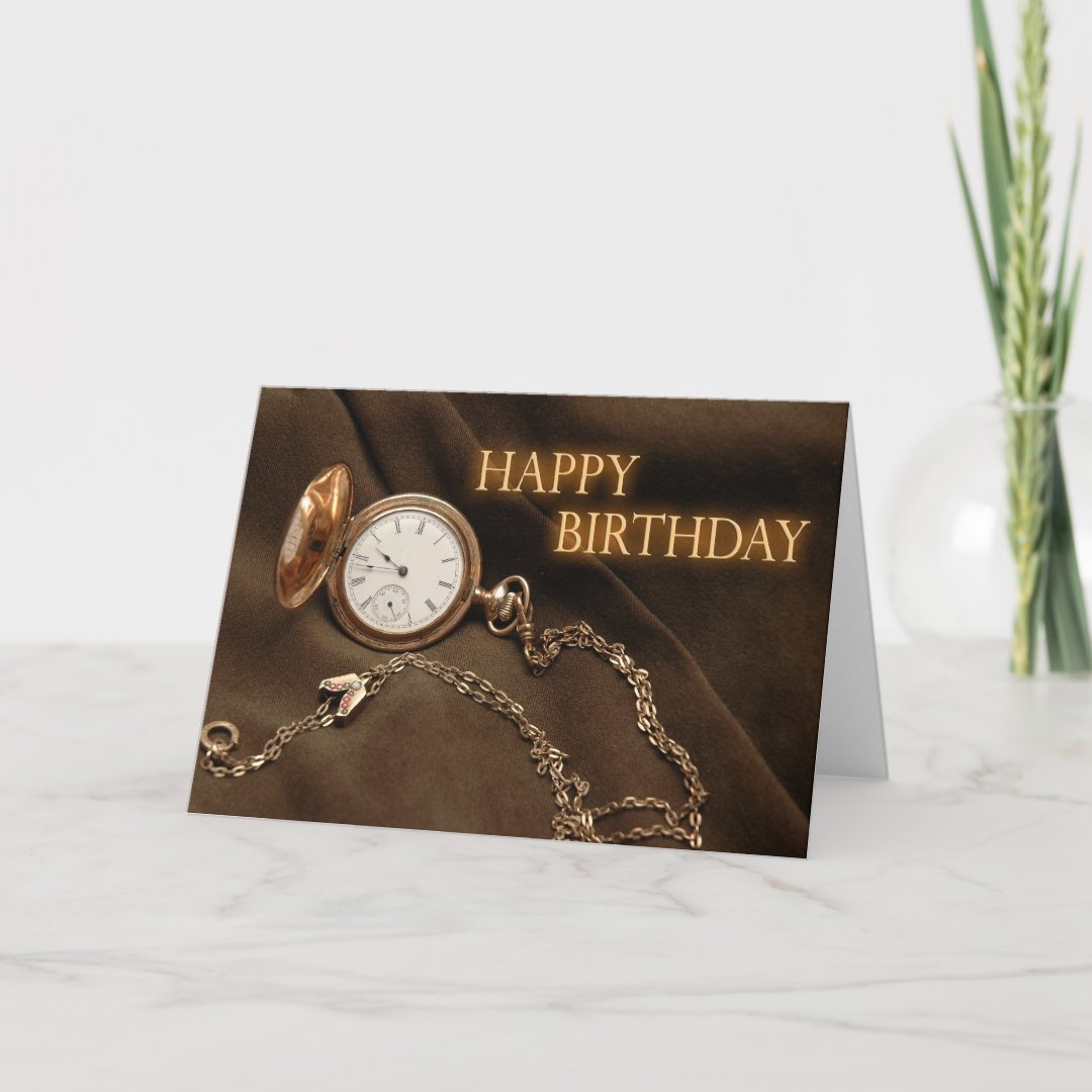 Retrieve Time Birthday Card | Zazzle