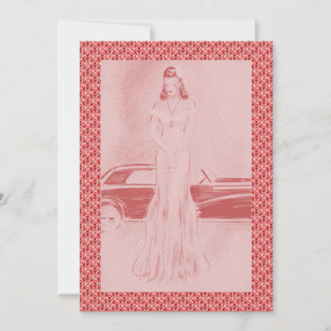 Retro 1940s Dinner & Dancing Invitation | Zazzle