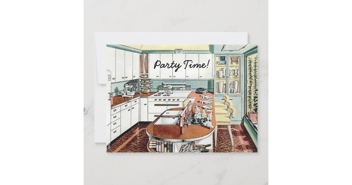 Retro 1940s Dinner Party Invitation | Zazzle