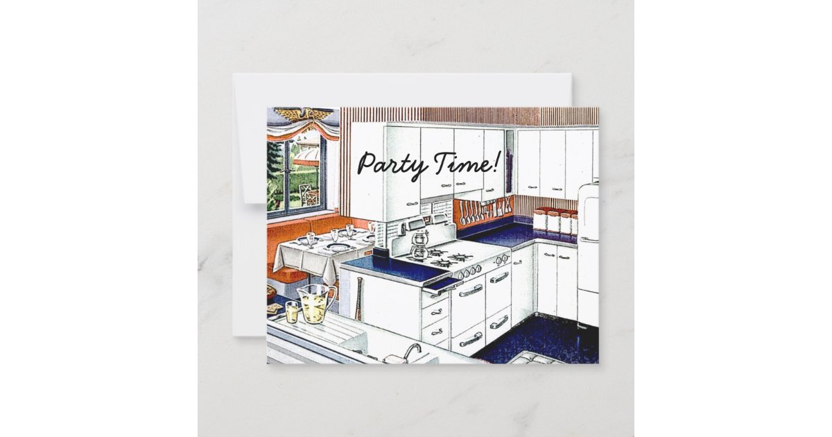 Retro 1940s Dinner Party Invitation | Zazzle