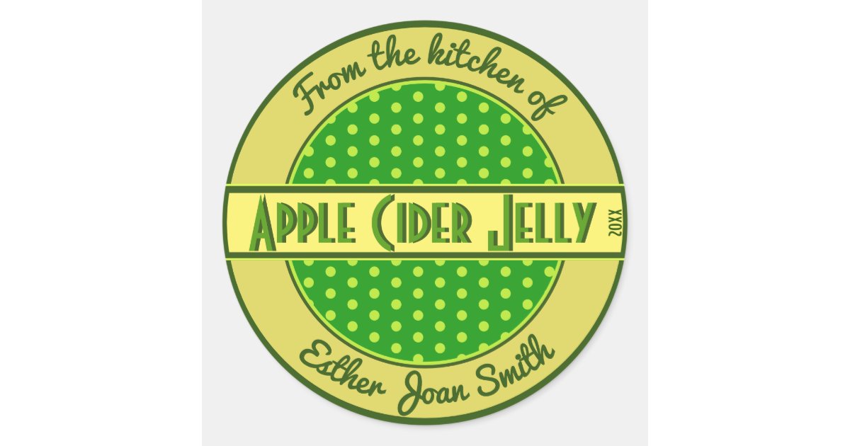 Retro 1950s Custom Homemade Food Label | Zazzle