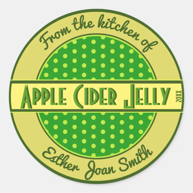 Retro 1950s Custom Homemade Food Label | Zazzle