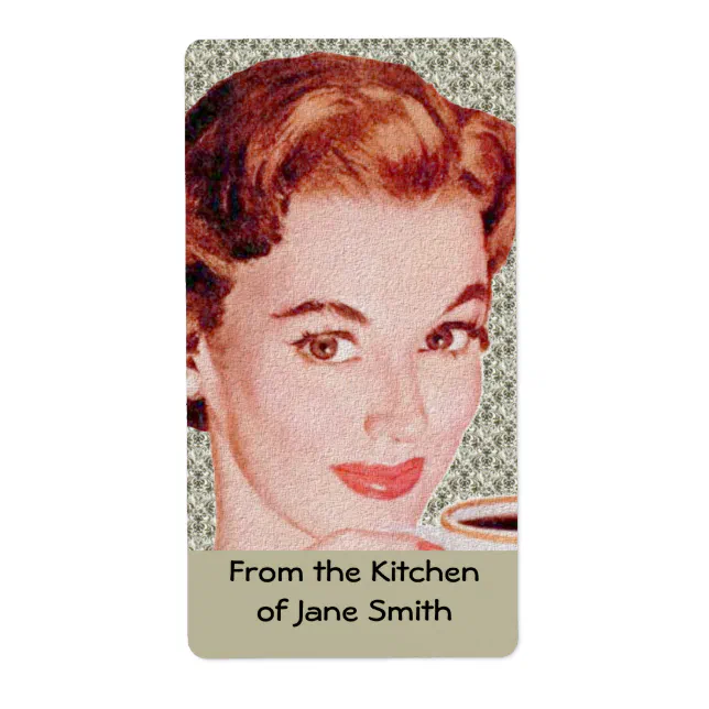 Retro 1950s Kitchen Labels | Zazzle