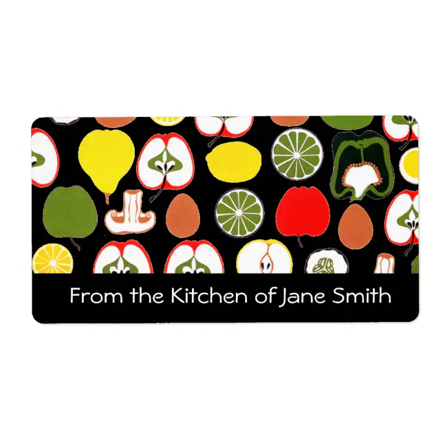 Retro 1950s Kitchen Labels | Zazzle