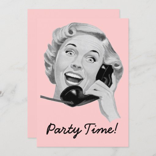 Retro 1950s Party Invitation | Zazzle