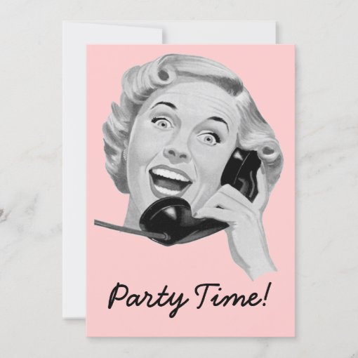 Retro 1950s Party Invitation | Zazzle