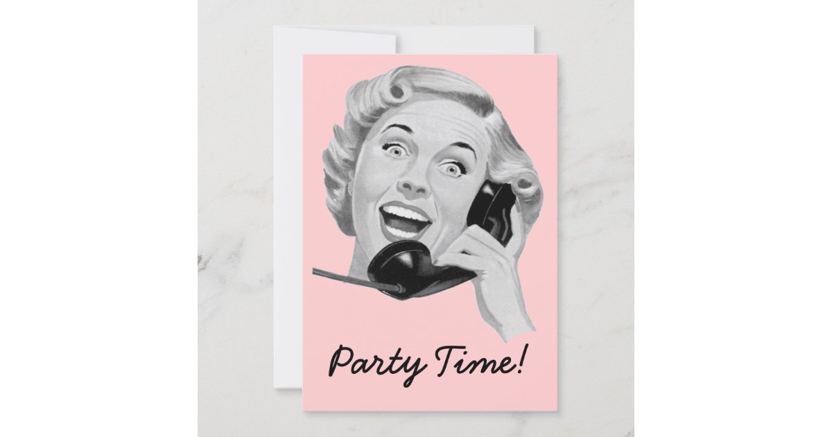 Retro 1950s Party Invitation | Zazzle