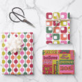 Retro 1970s Christmas Assortment Wrapping Paper Sheets | Zazzle