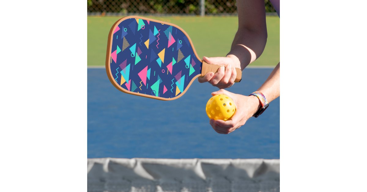 Retro 1980's Pattern Pickleball Paddle | Zazzle