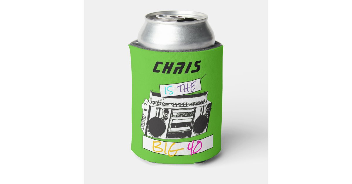 Retro 40th Birthday Vintage 1982 Checker Can Cooler | Zazzle