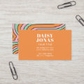 Retro 70's Business Card Abstract | Zazzle